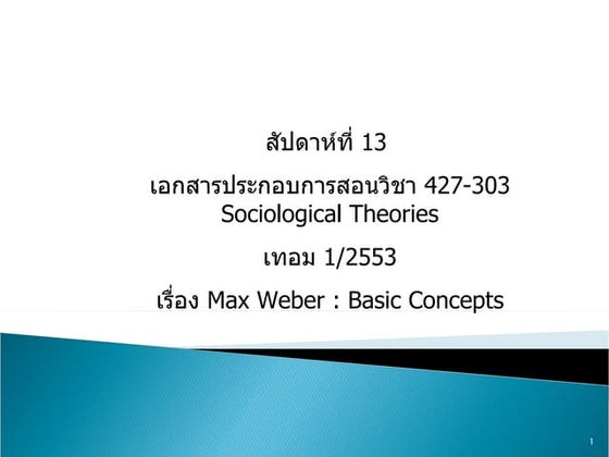 Max Weber Theory | PDF