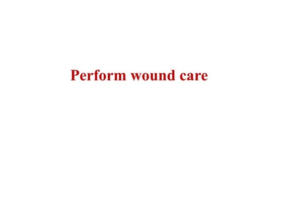 Types of wounds and management. | PPTX | First Aid | Injuries