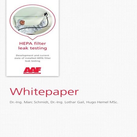 AAF Whitepaper HEPA filter leak testing | PDF