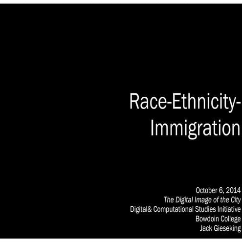 Digital Image of the City: Race, Ethnicity, and Immigration | PDF