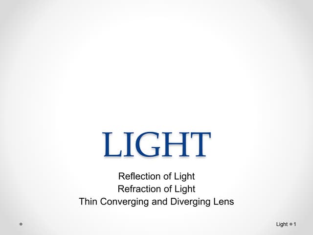 Optics mirrors & lenses | PPT