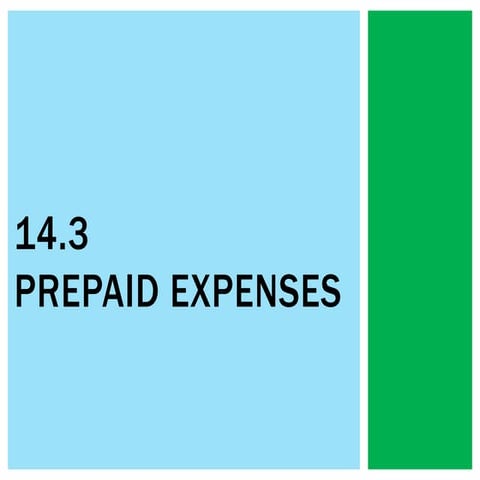 14.3 Prepaid Expenses | PPTX