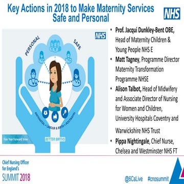 14.30 key actions to make maternity services safe and personal jacqui ...