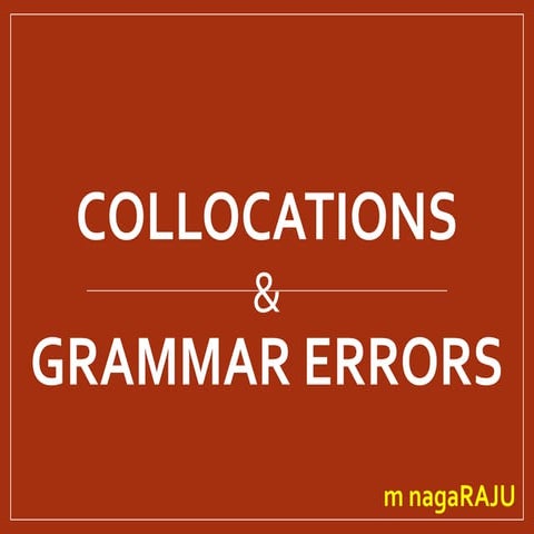 Collocations and Test | PPTX