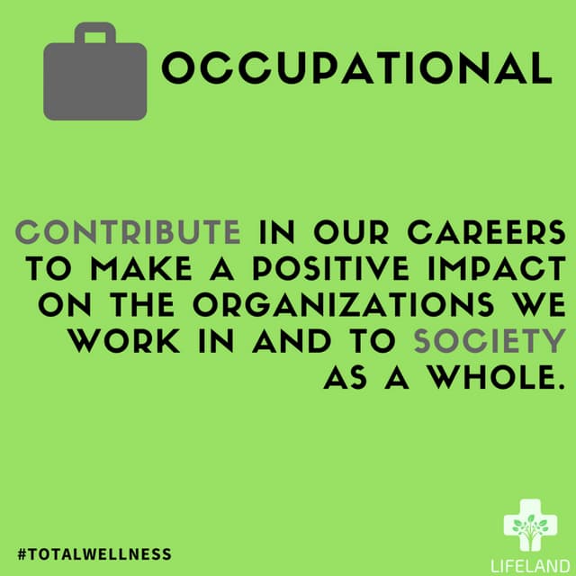 Occupational Wellness | PDF