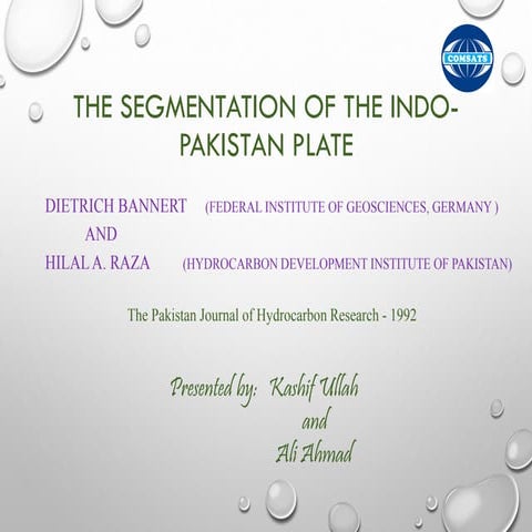 THE SEGMENTATION OF THE INDO-PAKISTAN PLATE | PDF
