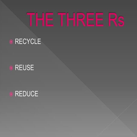 The three Rs by Lorena and Elena 6ºC | PPTX