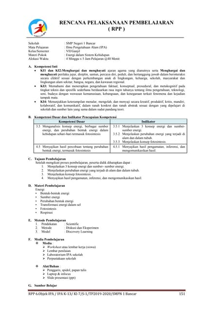PROGAM TAHUNA (PROTA) IPA K13 SMP KELAS 9 | PDF