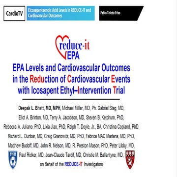 REDUCE-IT Trial | PDF
