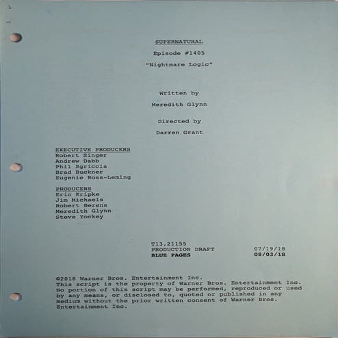 14.05 Nightmare Logic script (blue pages) | PDF