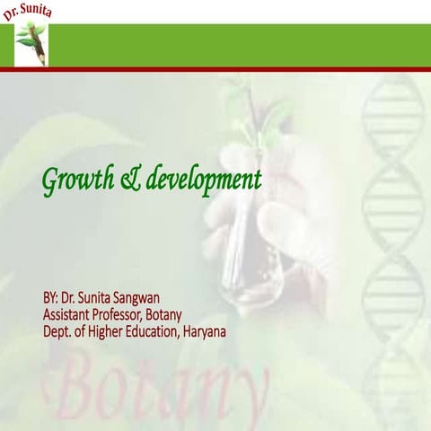 Chapter 15. Plant Growth and Development | PPTX