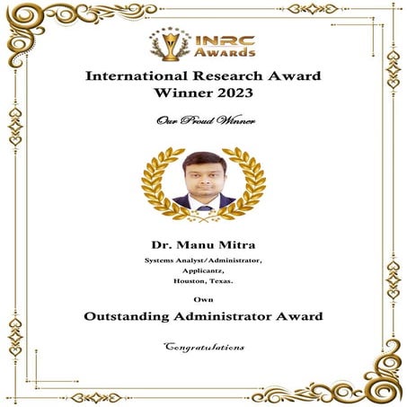 14. INRC Outstanding Administrator Award | PDF