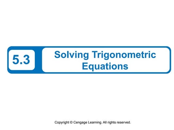 Trigonometric identities | PPT