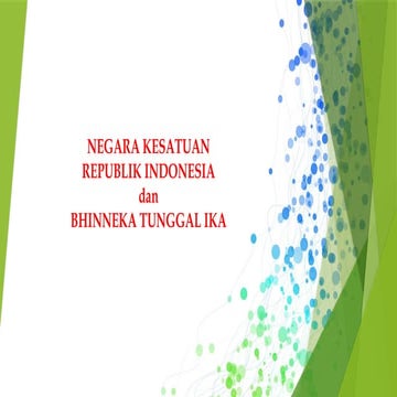 NKRI dan Bhinneka Tunggal Ika Pendidikan Kewarga Negaraan | PPT