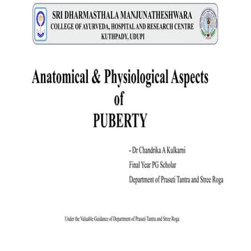 Anatomical and Physiological Aspect of Puberty | PPT