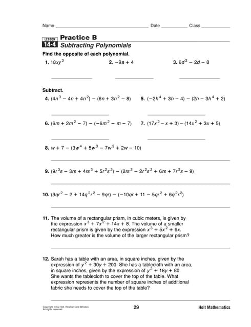 Pre Alg8.7 B | PDF