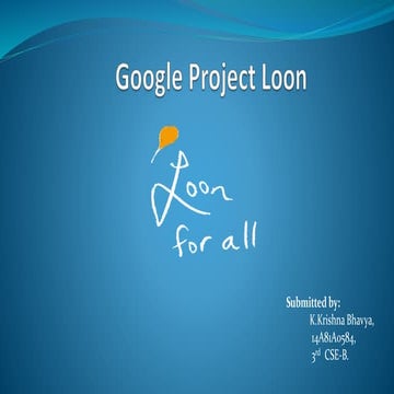 google project loon | PPT