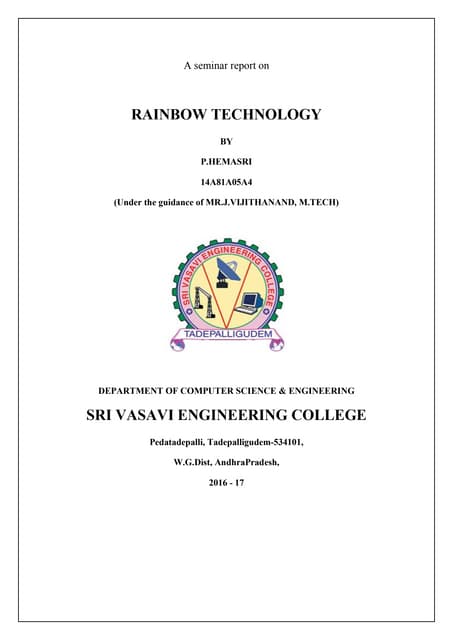 Rainbow technology | PPTX