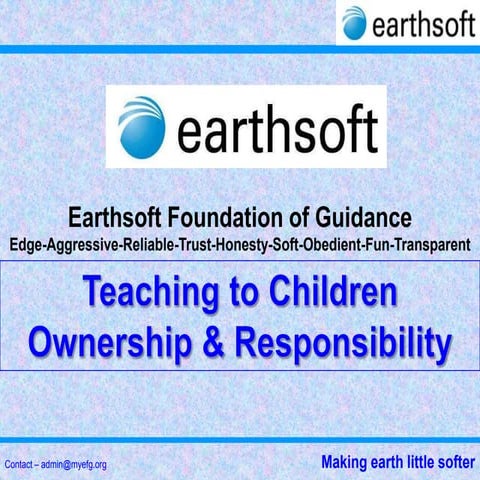 14 b-earthsoft-teach ownership to children | PPSX