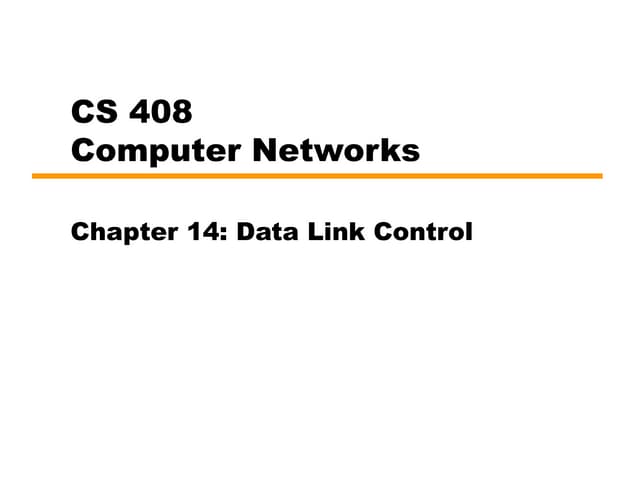 Unit 2_ Flow & Error Control in computer networks | PDF
