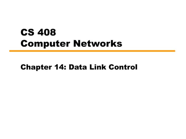 Unit 2_ Flow & Error Control in computer networks | PDF