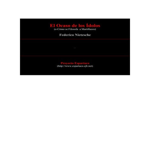 14. el ocaso de los idolos 1889 | RTF