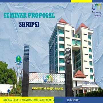 Ppt Seminar Proposal Beneish M Score Modifikasi Dalam Mengukur