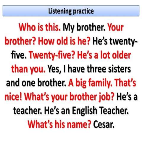 14 listening practice - faixa 33 | PPSX