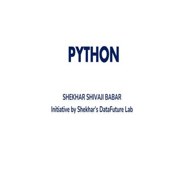 14 Python Concepts For Data Sciencepptx 8581
