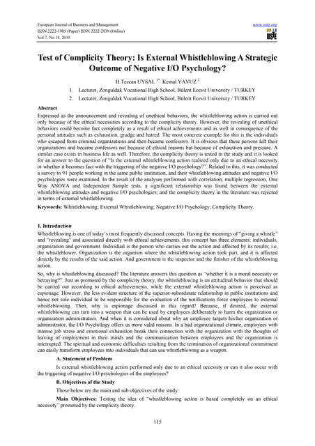 Whistle Blowing | PPT