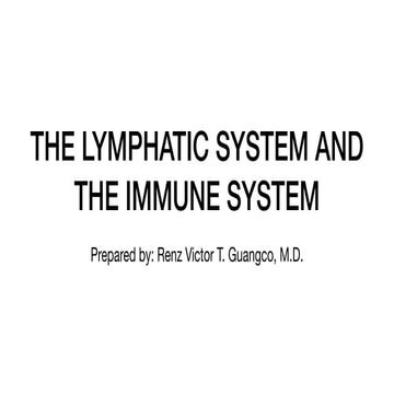 The Lymphatic And Immune System | PPTX