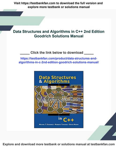 Solutions for Exercises – Data Structures and Algorithms in C++ (2nd ...