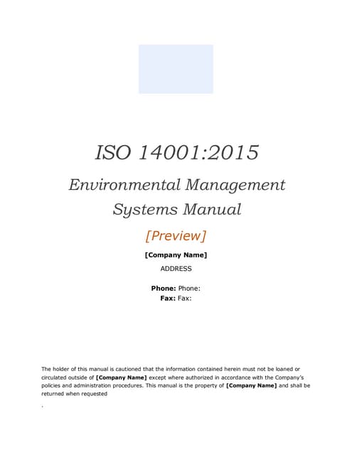 Interested party matrix - ISO 14001:2015 | DOCX