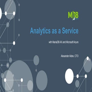 M|18 Analytics as a Service | PPTX