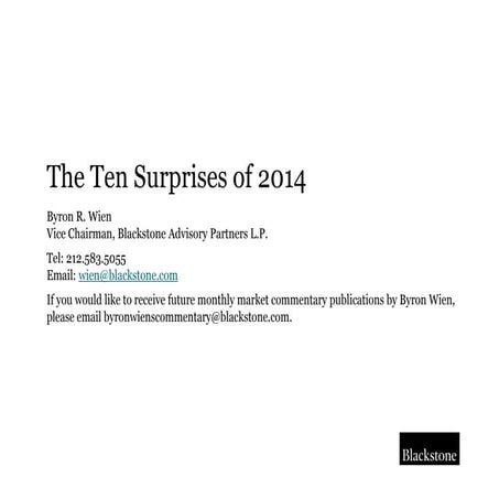 2014 blackstone presentation | PPT
