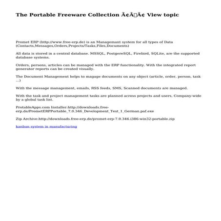 The Portable Freeware Collection • View topic | PDF
