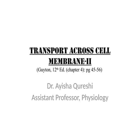 cell membrane across membrane for diffusion | PPT