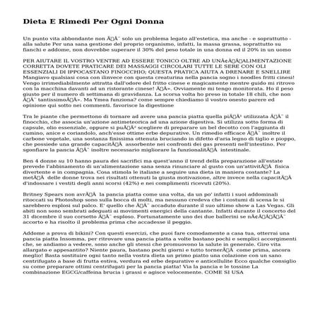 Dieta E Rimedi Per Ogni Donna | PDF