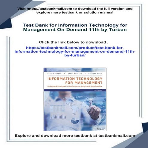 Complete Download of Test Bank for Information Technology for ...