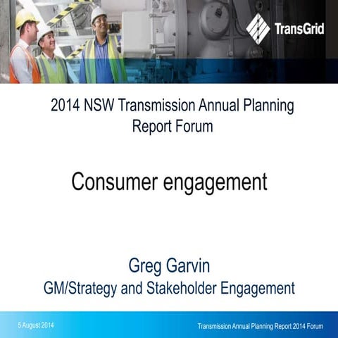 TransGrid presentation consumer engagement | PPTX