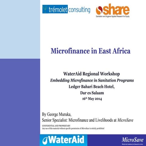 Equity Bank presentation on microfinance for WASH - East Africa ...