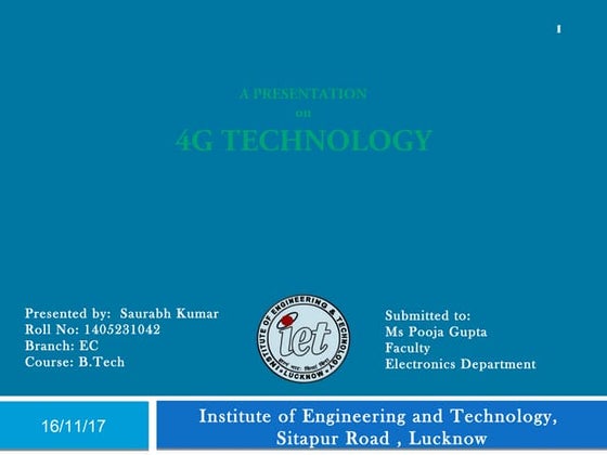 4G Network And Its Impact On Wireless Communication | PDF