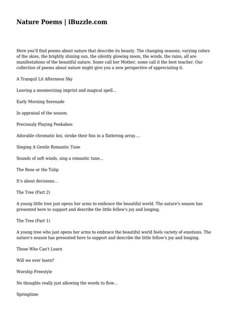 The Morning Sun Is Shining by Olive Schreiner | PPTX | Birds | Pets