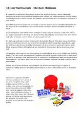 Checklist - how to build an lds 72 hour kit