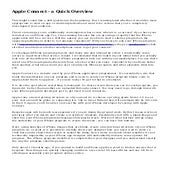 Apple Connect - a Quick Overview