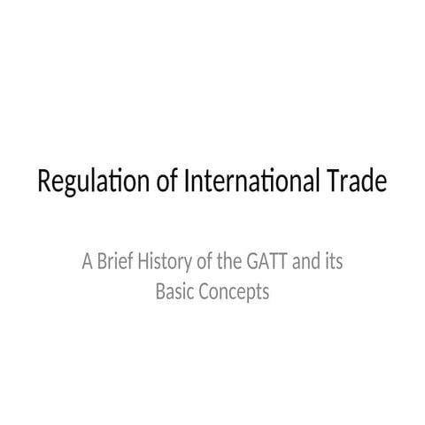 140925regulation.ppt international trade | PPT