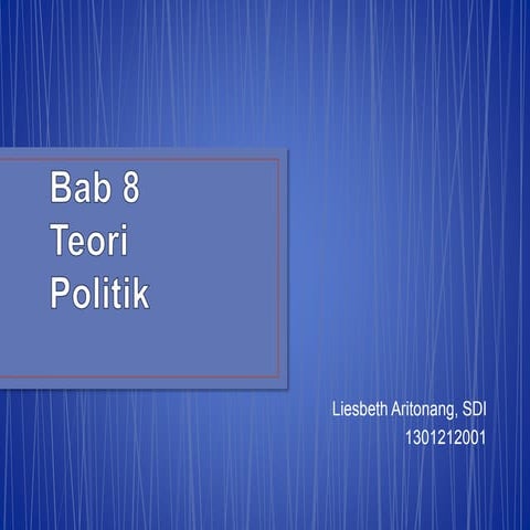 140926 teori politik | PPTX