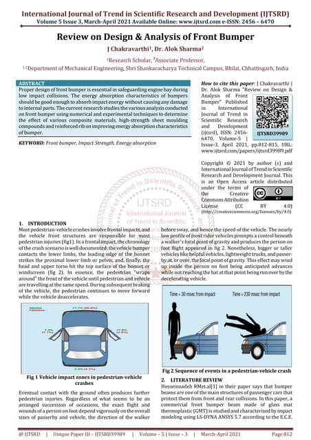 Explicit Dynamics Crash Analysis Of Car For Different Materials Using