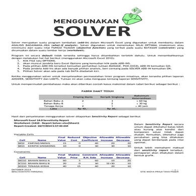 Solver | PDF