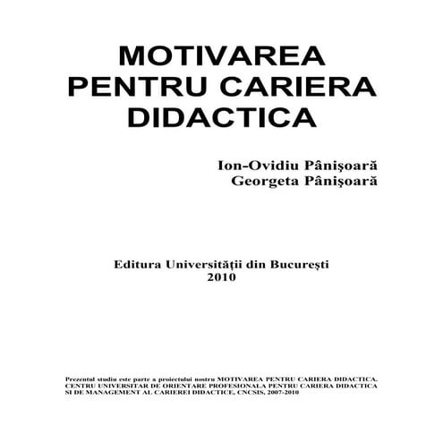 141082915 motivarea-pentru-cariera-did-panisoara-1 | PDF